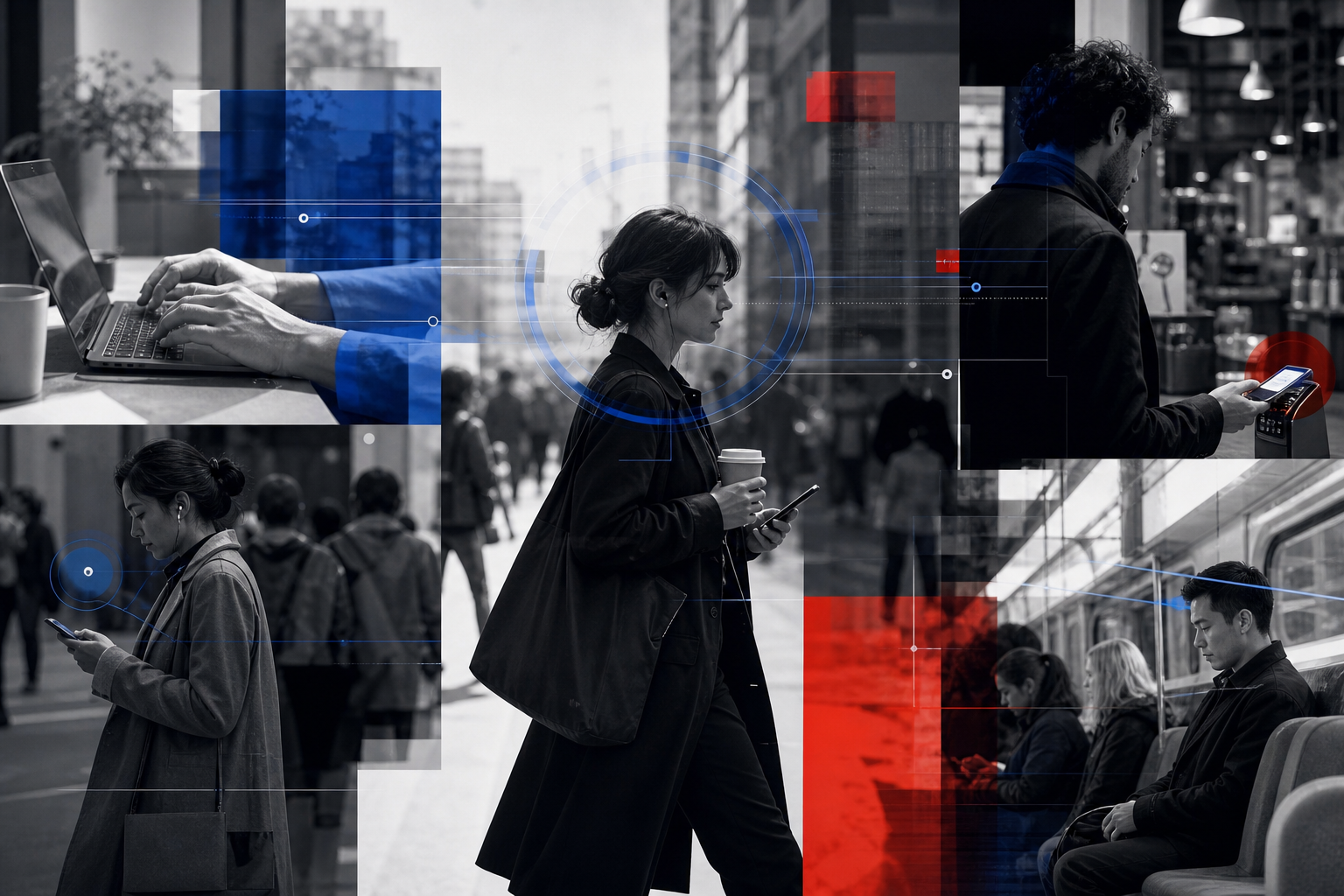 Typing, walking, paying, and commuting become wrapped in invisible interface layers